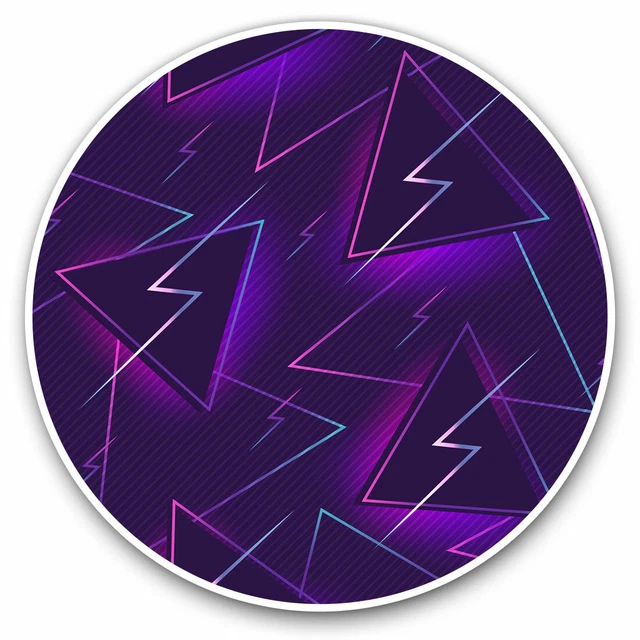 Kira Sticker With Purple Zig Zag 80S Style Fun Cool Gift Decorative Laptop, Phone Stickers ...