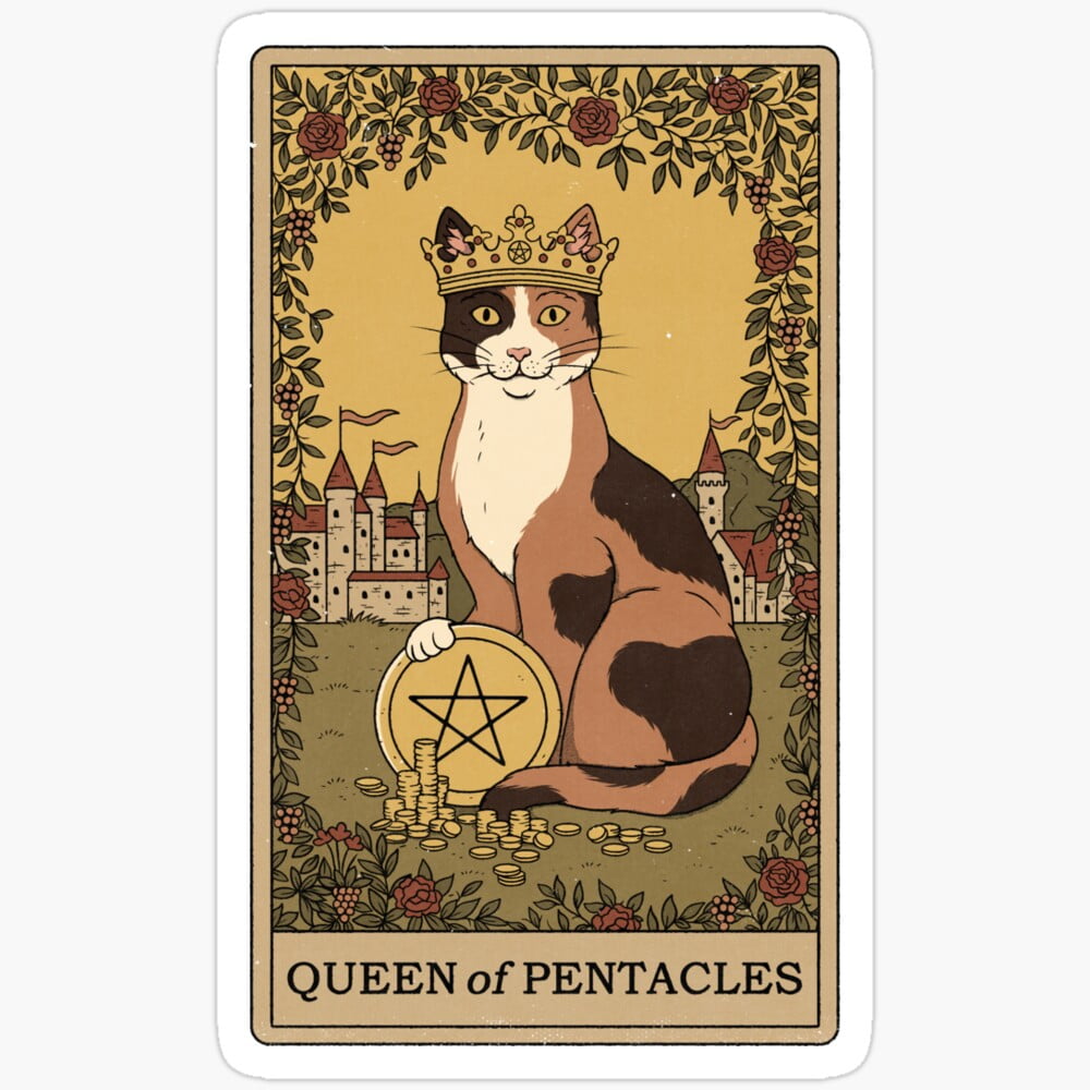 Kira Sticker - Queen Of Pentacles Perfect Sticker Gift For Everyone ...