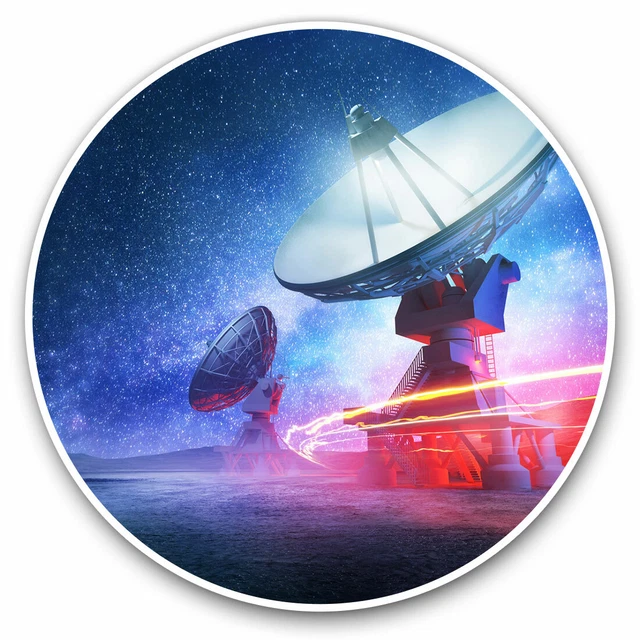 Kira Sticker With Radio Telescope Space Aliens Nasa Cool Gift ...