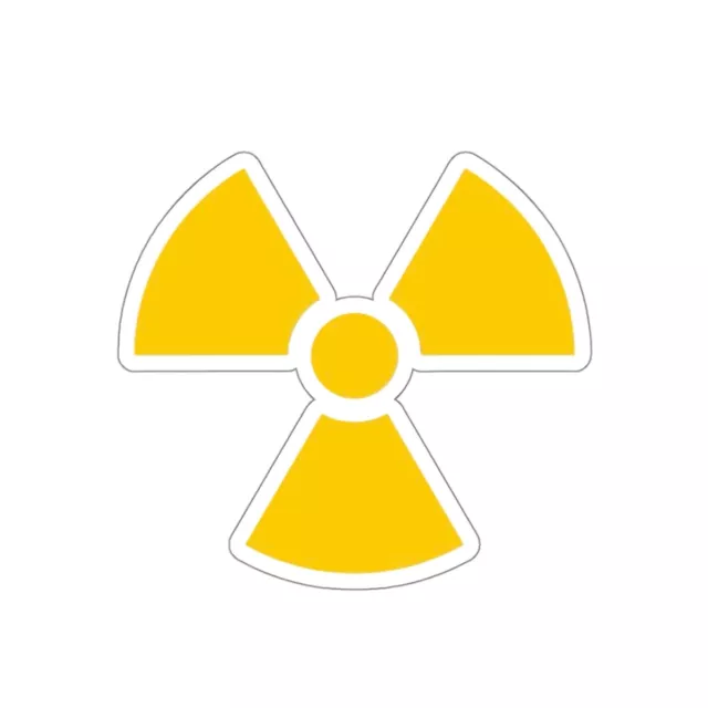 Kira Sticker With Radioactive Material Hazard Bold Logo Yellow Vinyl ...