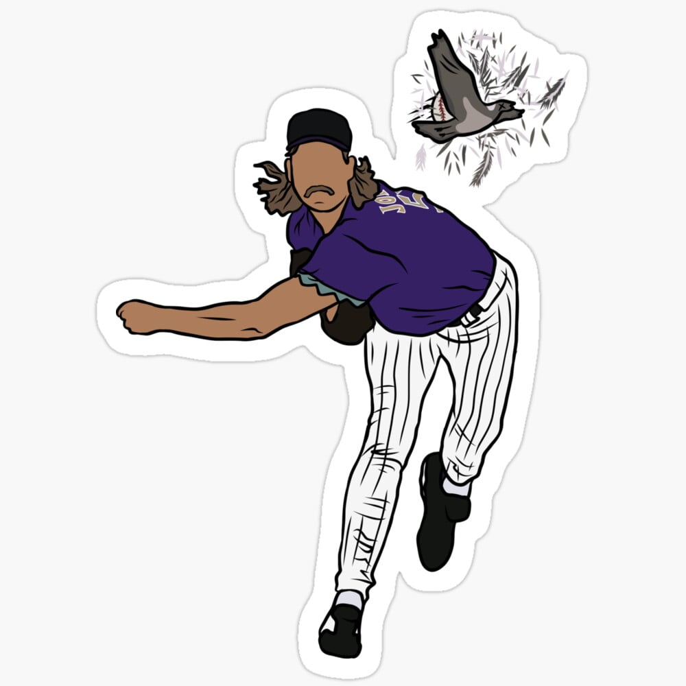 Kira Sticker - Randy Johnson Hits The Bird Perfect Gift for everyone ...