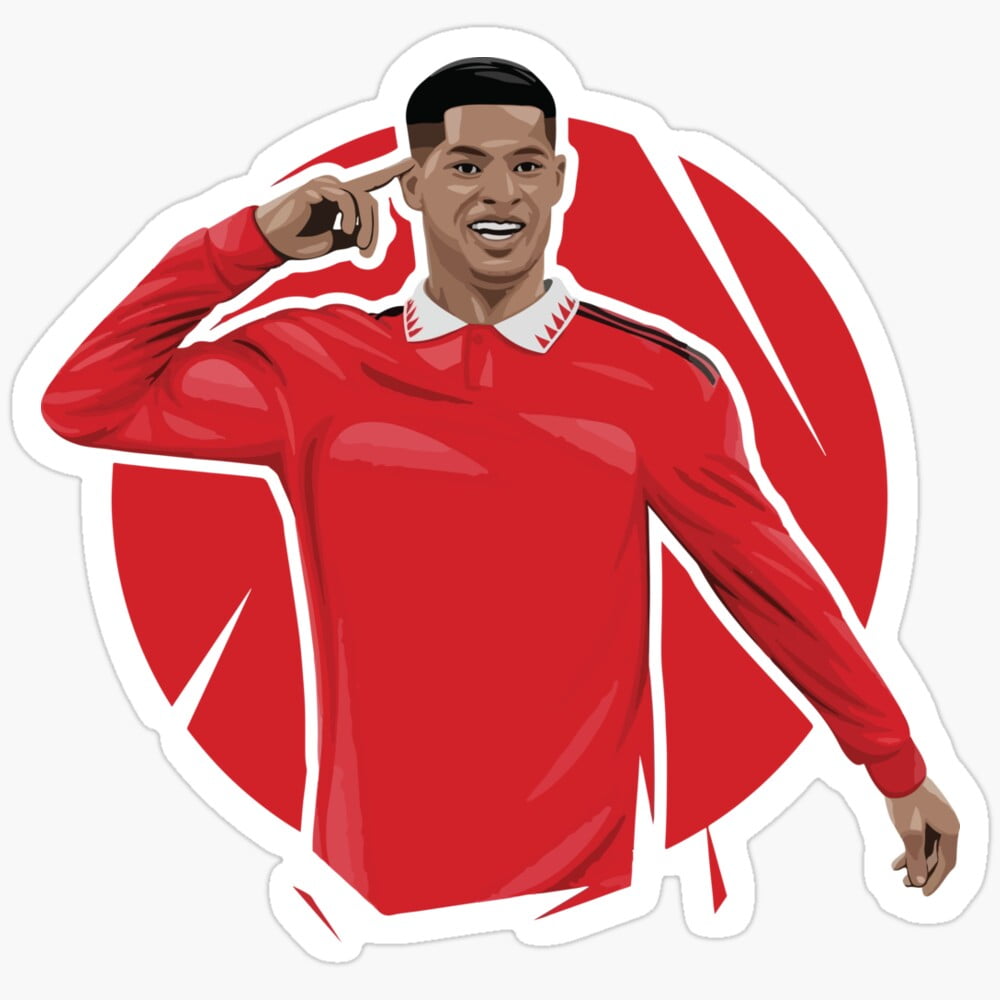 Kira Sticker - Rashford New Celebration Illustration Sticker - Walmart.com