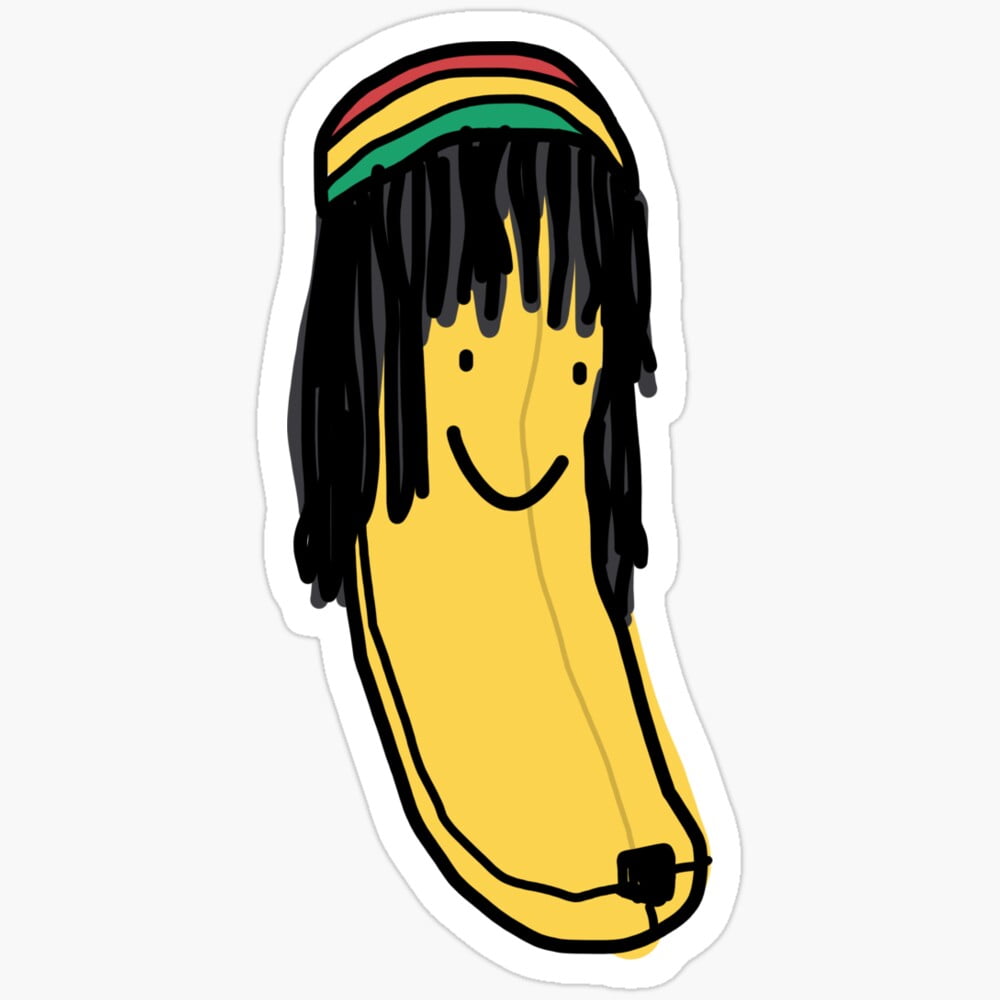 Kira Sticker - Rasta Banana - Phone Stickers, Waterproof Decals Water ...