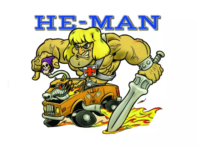 Kira Sticker With Rat Fink Master Of The Universe He-Man S Decorative ...