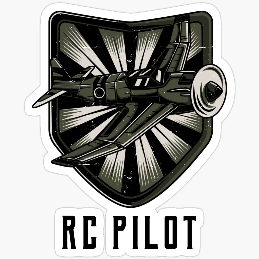 Kira Sticker - Rc Plane Pilot Shield Gift For You - Phone Stickers ...