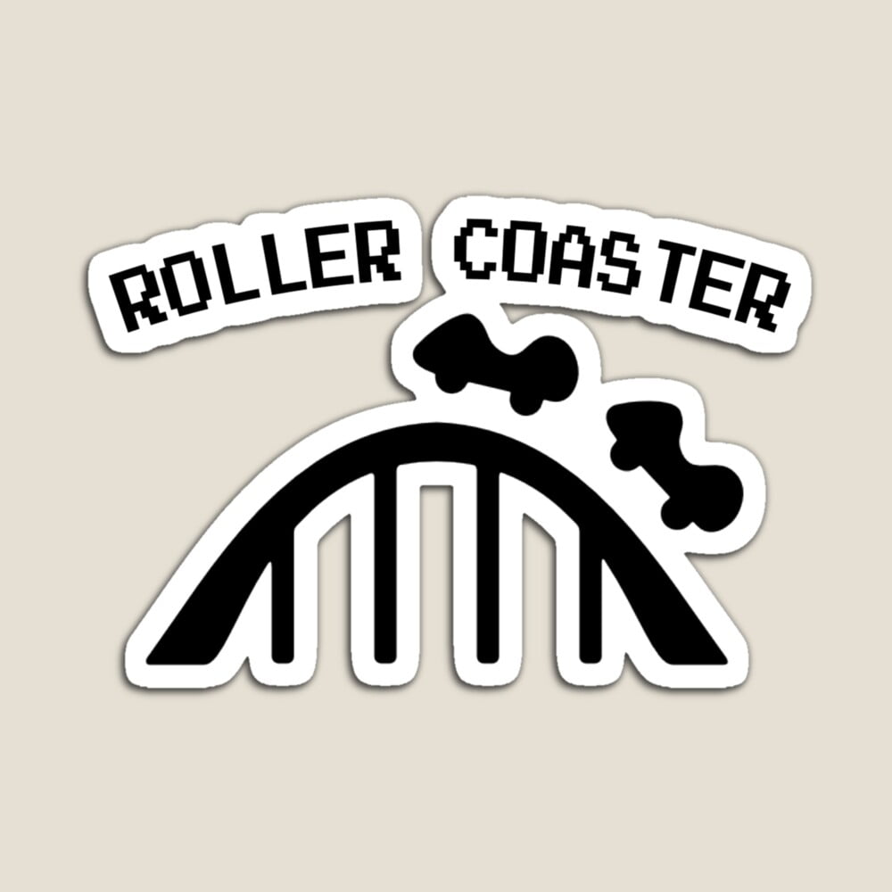 Kira Sticker With Rct - Wooden Roller Coaster Gaming Sticker Decorative ...