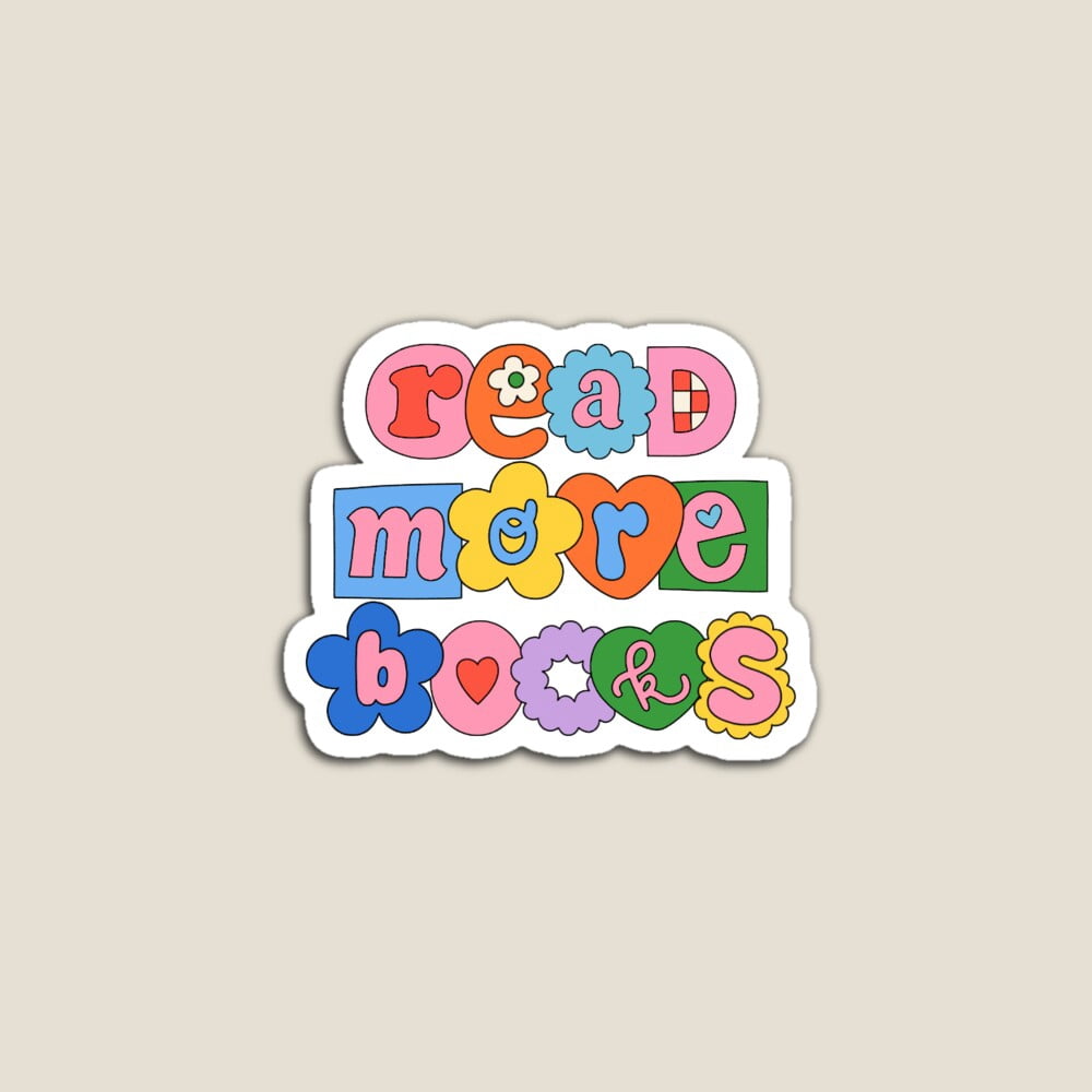 Kira Sticker With Read More Books Cute Letters Collage Decorative ...
