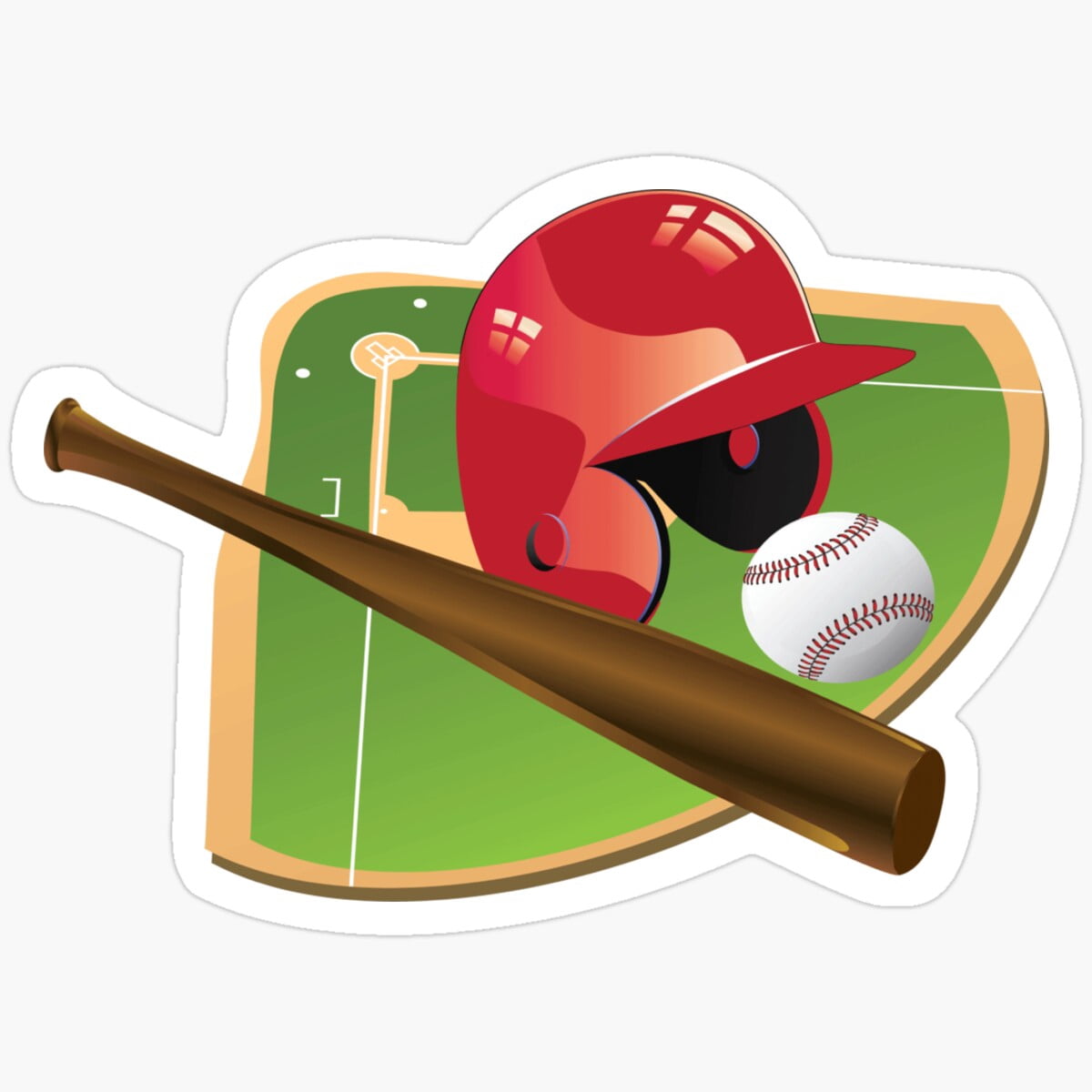 Kira Sticker - Red Baseball Baseball, Football, Basketballperfect ...