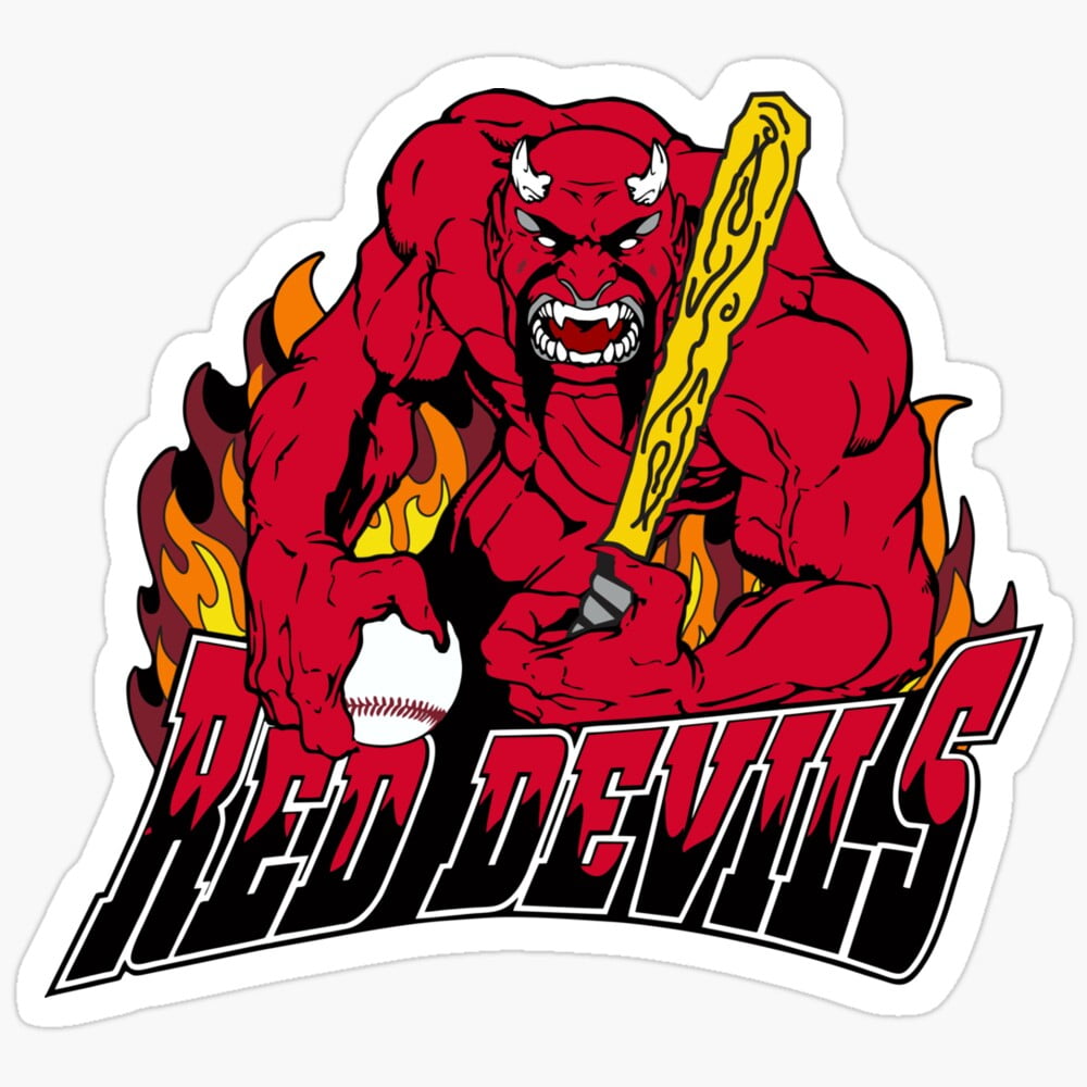 Kira Sticker - Red Devils Baseball Logoperfect Sticker Gift For Everyone ) - Walmart.com