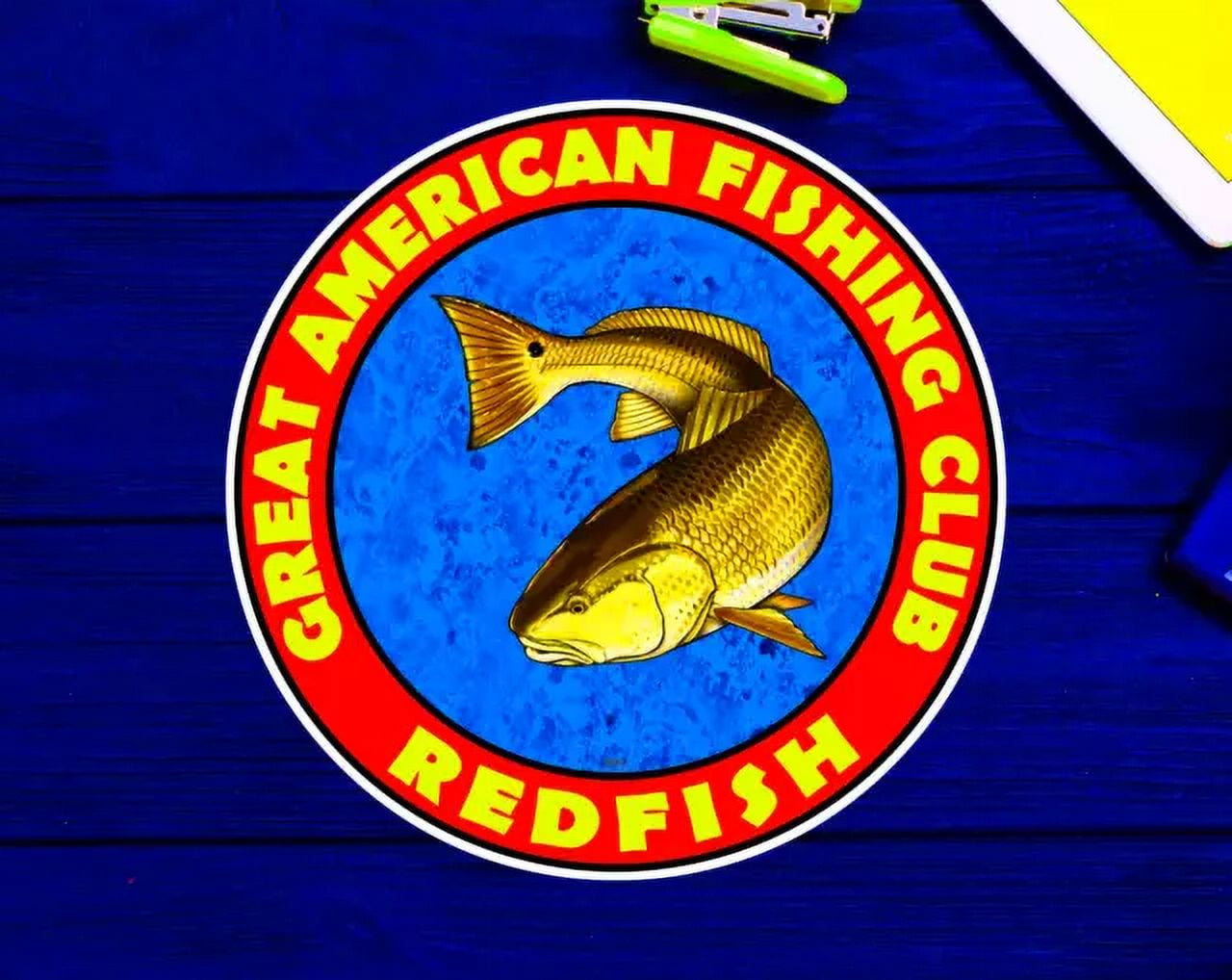 Kira Sticker With Redfish Red Drum Decal To Great American Fishing Club ...