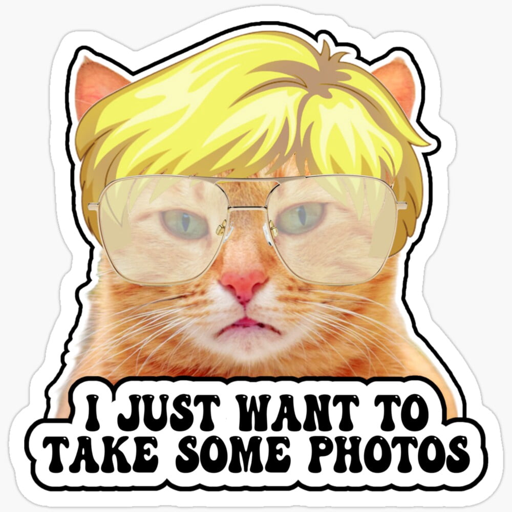 Kira Sticker - Relax I Just Want To Take Some Photos Party Hardy Cat ...