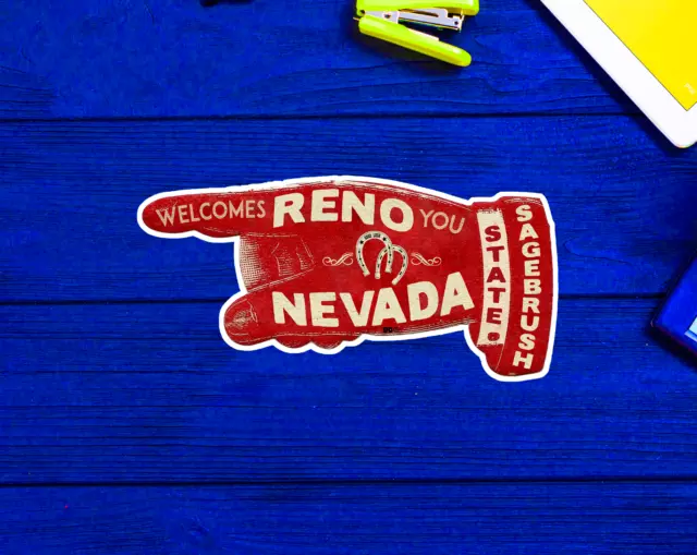 Kira Sticker With Reno Nevada Travel Good Luck Sagebrush State Lake ...