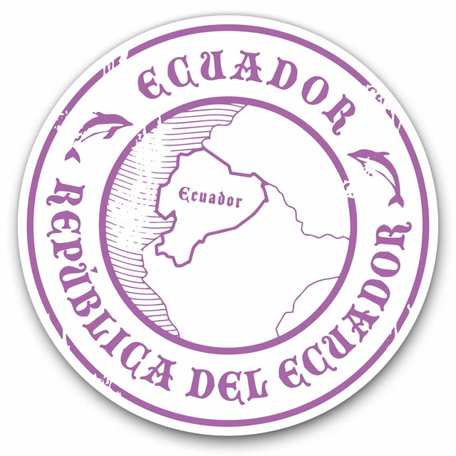 Kira Sticker With República Del Ecuador Map Travel Cool Gift Decorative ...