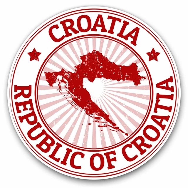 Kira Sticker With Republic Of Croatia Travel Map Cool Gift Decorative ...