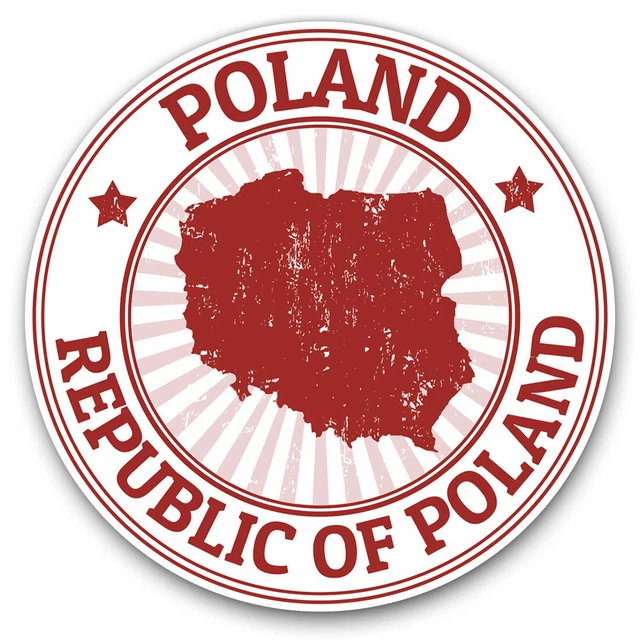 Kira Sticker With Republic Of Poland Polish Map Travel Cool Gift ...