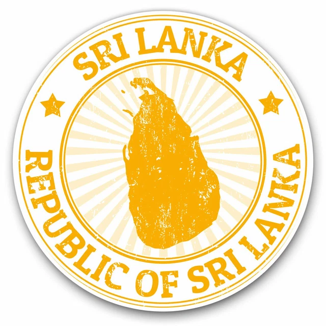 Kira Sticker With Republic Of Sri Lanka Map Travel Cool Gift Decorative ...