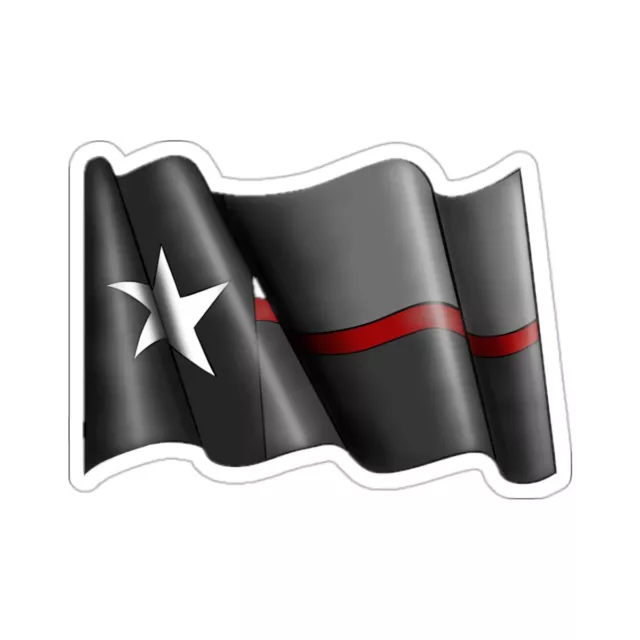 Kira Sticker With Republic Of Texas State Thin Red Line Illustration ...
