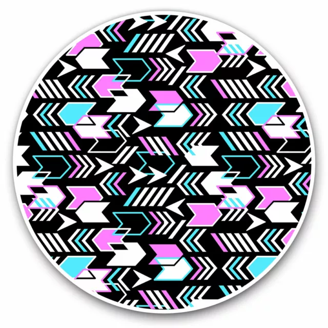 Kira Sticker With Retro Pattern Chevrons 80'S Funky Cool Gift ...