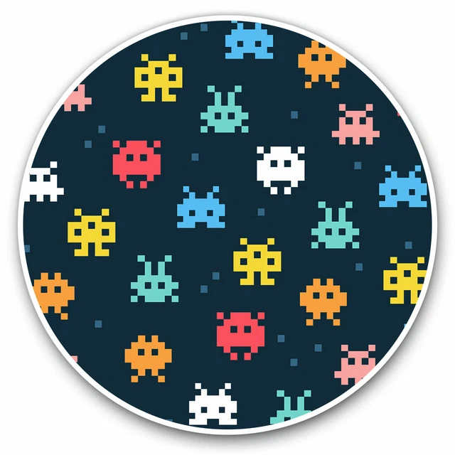 Kira Sticker With Retro Video Game Space Gamer Fun Cool Gift Decorative ...