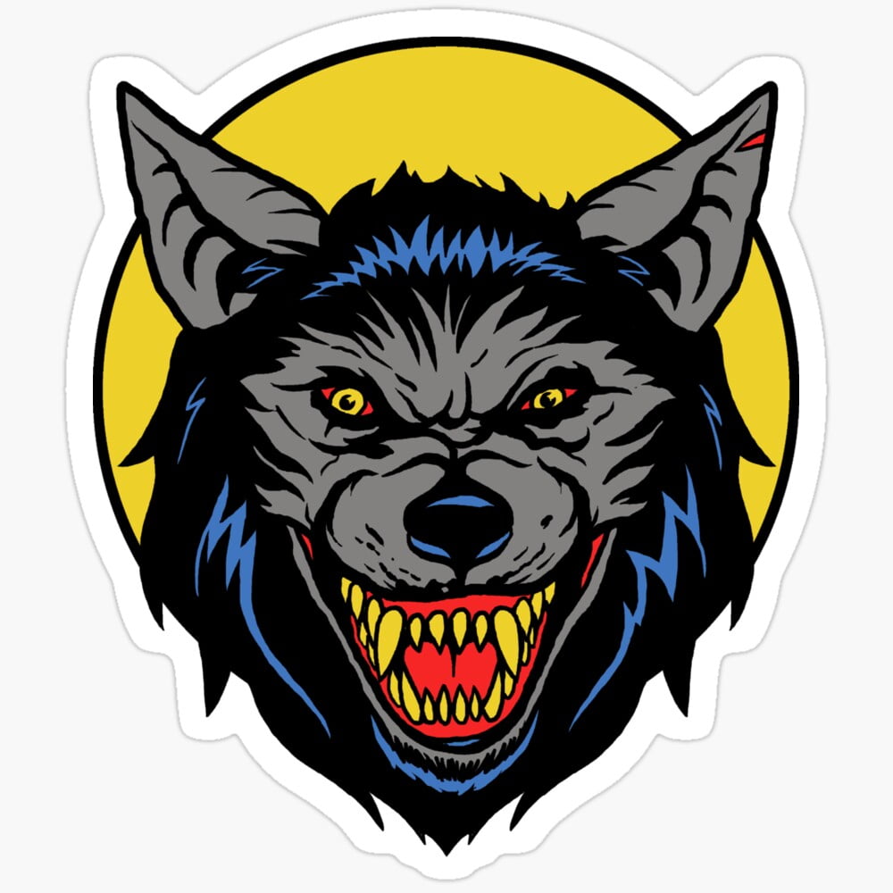 Kira Sticker - Retro Werewolf Sticker - Single, Trio, Or Squad ...