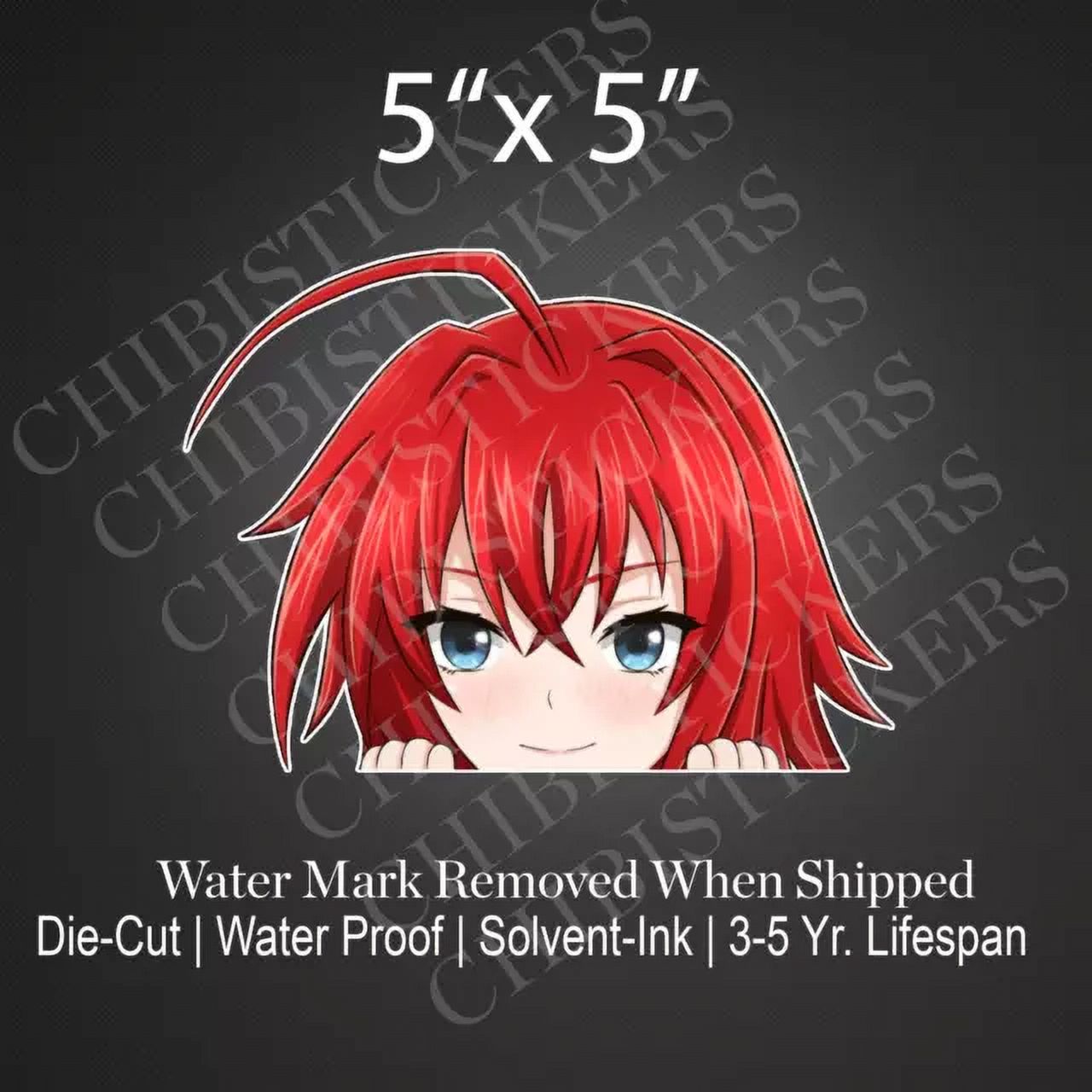 Kira Sticker With Rias Gremory Chibi Highschool Dxd Anime Vinyl ...