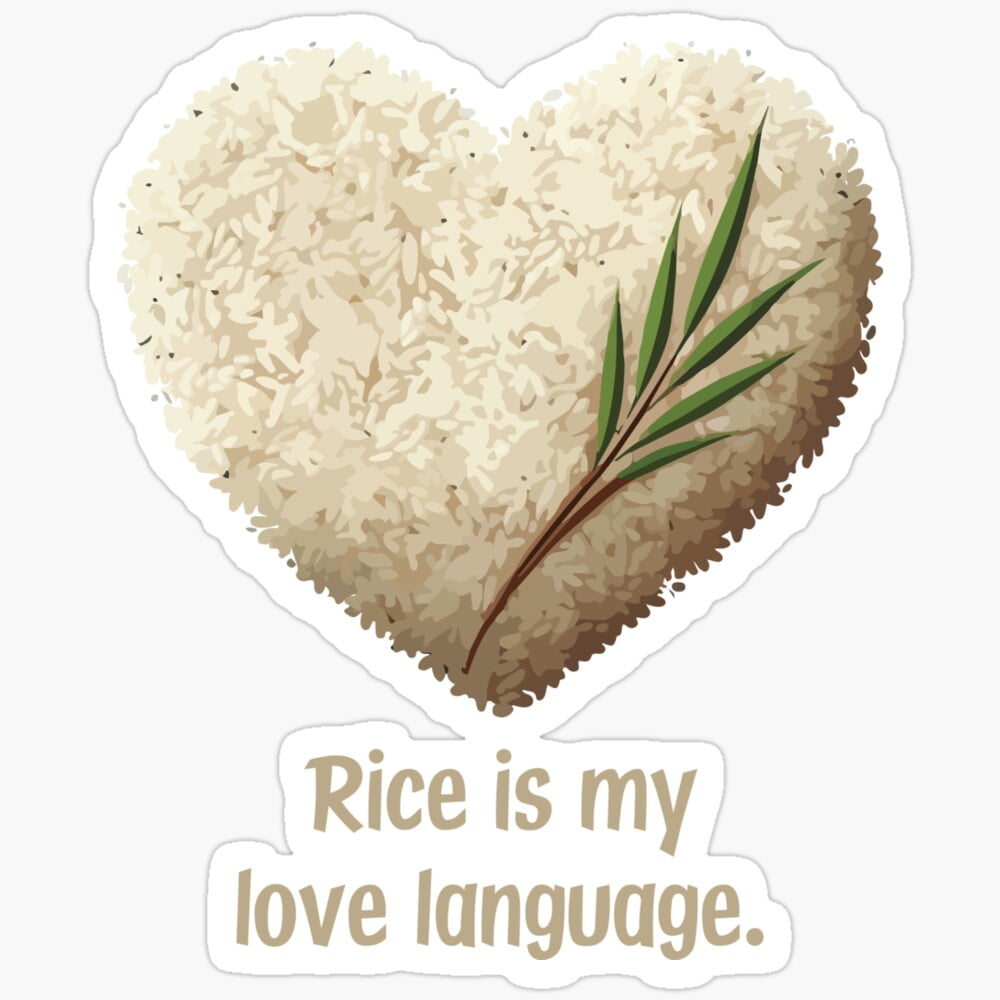 Kira Sticker - Rice Is My Love Language Gift For You - Phone Stickers ...