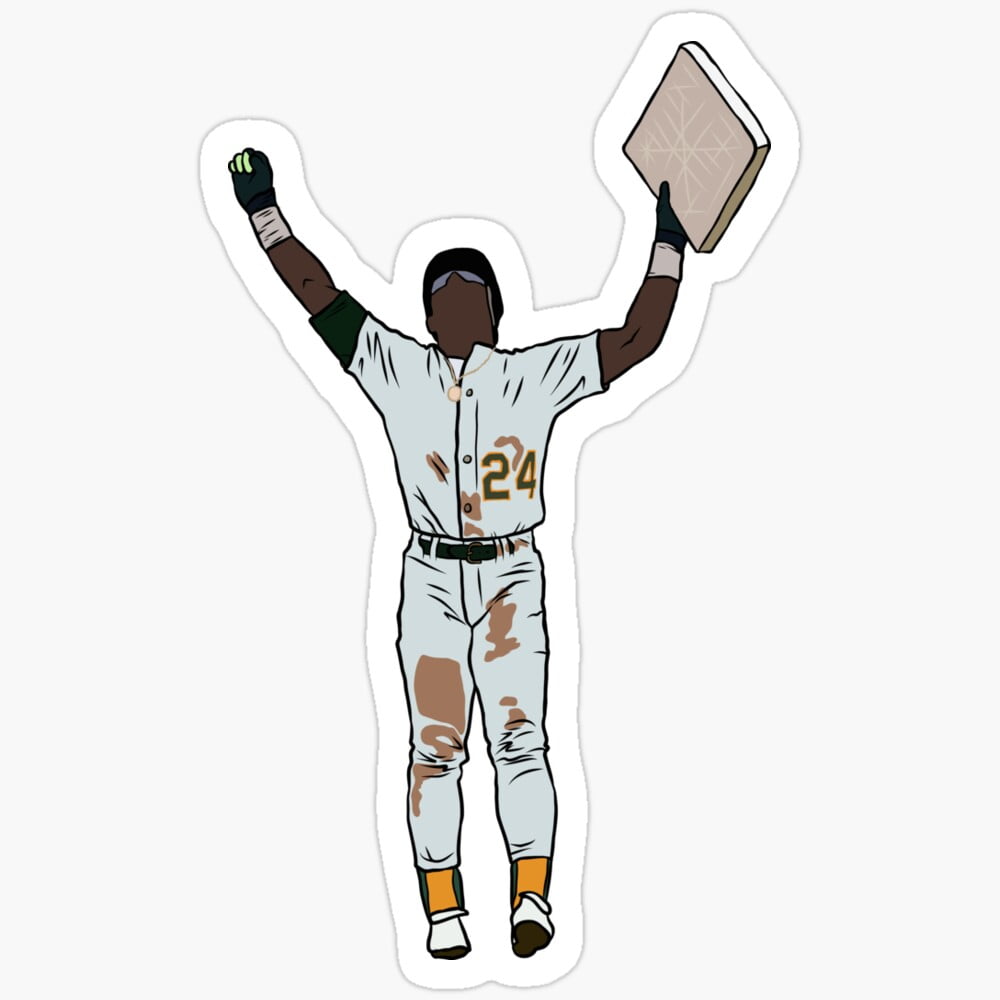 Kira Sticker - Rickey Henderson Stolen Base Sticker - Single, Trio, Or ...