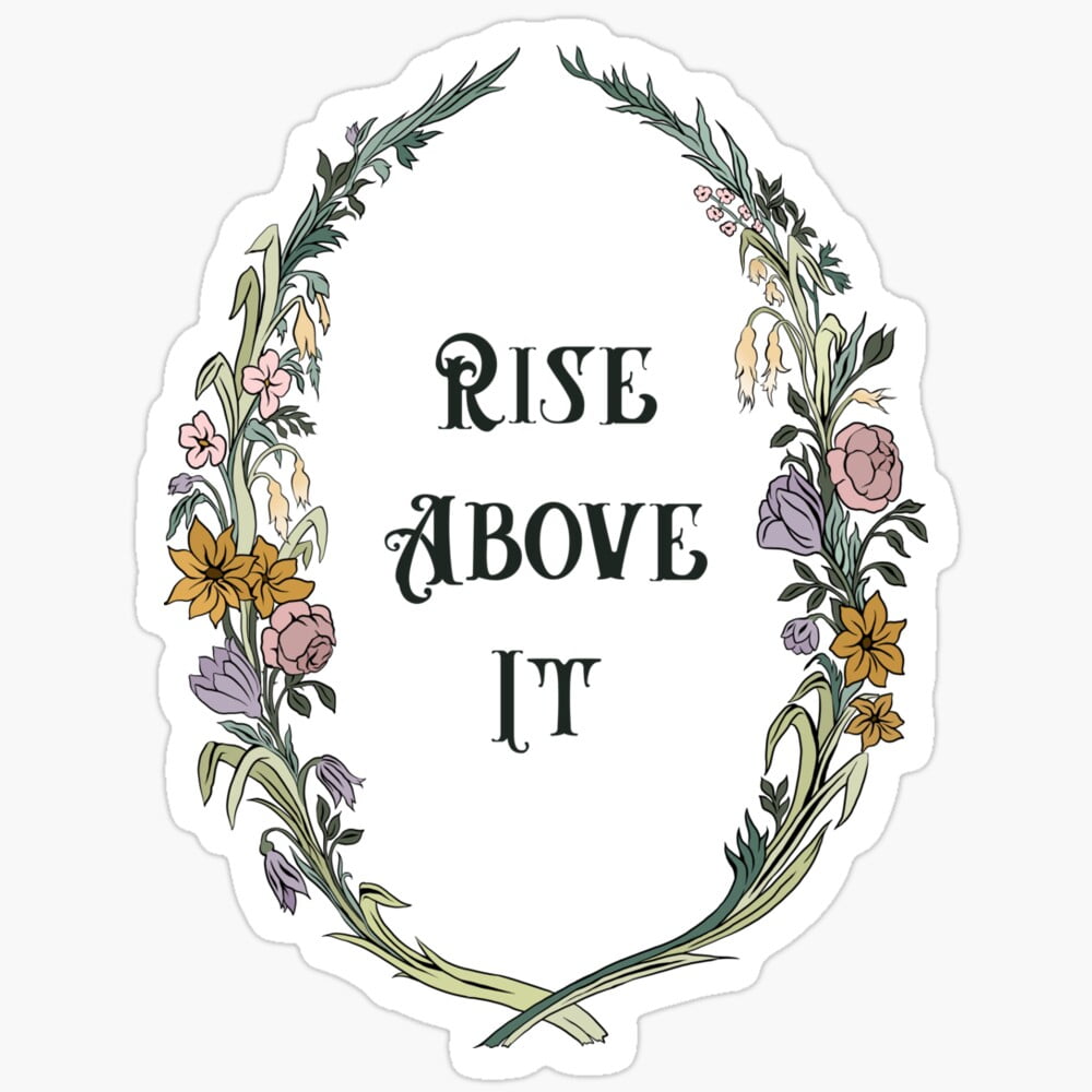 Kira Sticker - Rise Above It Gift For You - Phone Stickers, Waterproof ...
