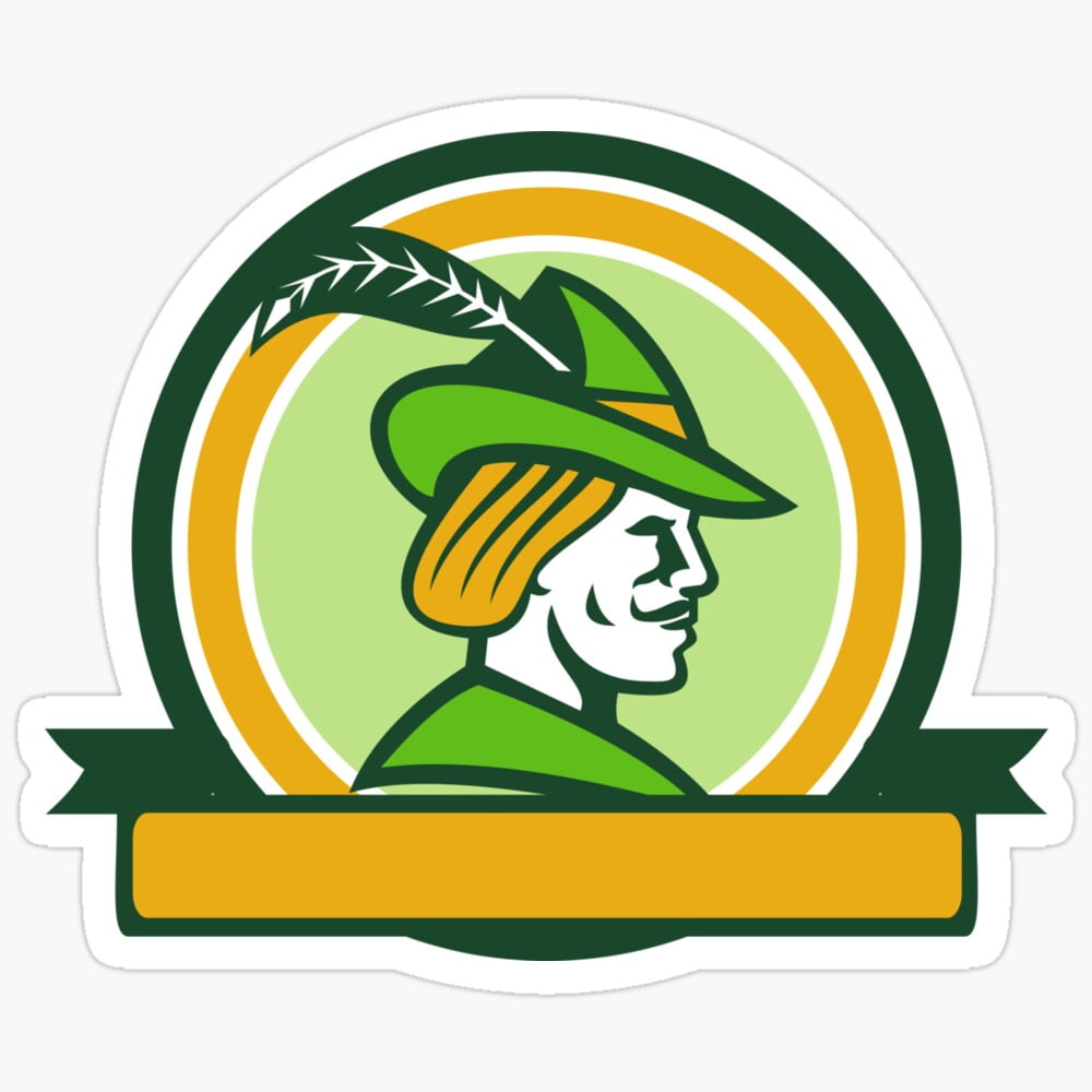 Kira Sticker - Robin Hoodide Ribbon Circle Retroperfect Sticker Gift ...