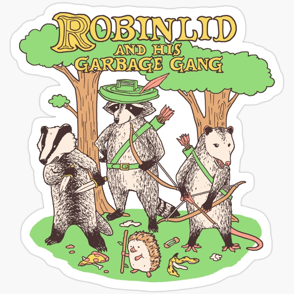 Kira Sticker - Robinlid And His Garbage Gang Sticker - Single, Trio, Or ...