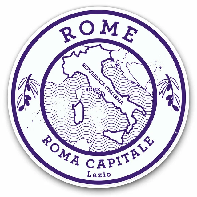 Kira Sticker With Roma Capitale Rome Italy Travel Map Cool Gift ...