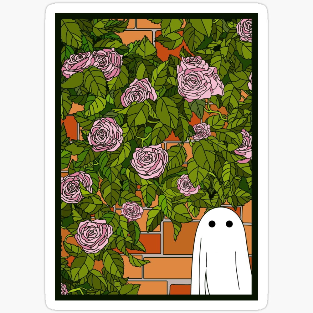 Kira Sticker - Rose Ghost Stain Glass Style - Phone Stickers ...