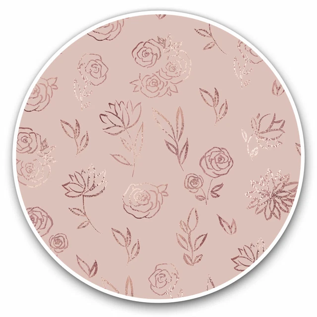 Kira Sticker With Rose Gold Flowers Pretty Fun Cool Gift Decorative ...