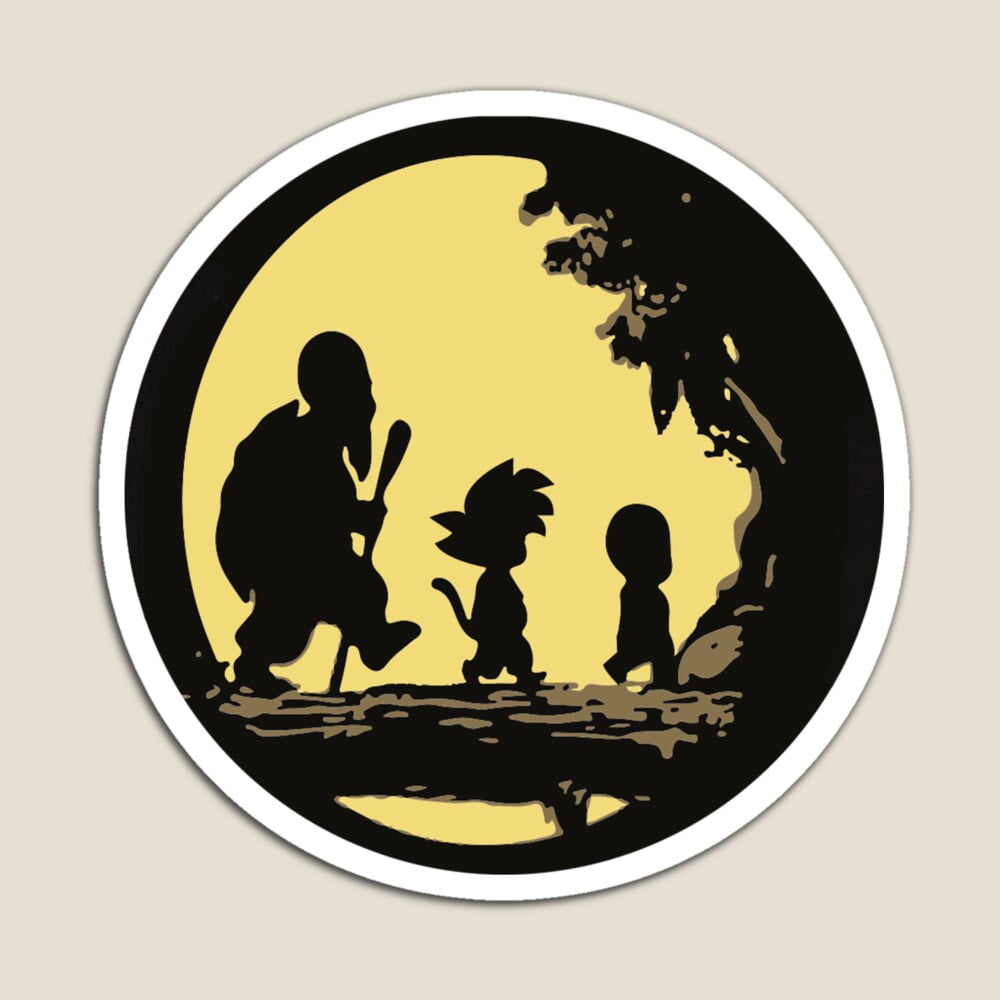 Kira Sticker With Roshi, G0Ku And Krilin Walking On Sunshine ...