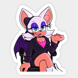 Kira Sticker With Rouge The Bat - Sonic The Hedgehog Nasa Au Sticker ...