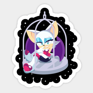 Kira Sticker With Rouge The Bat Sticker & Bowser, Fornite, Kirby, Mario ...