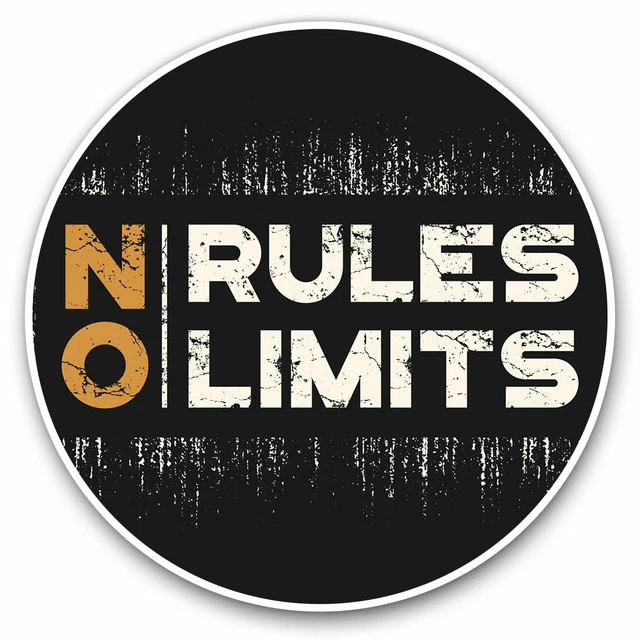 Kira Sticker With No Rules No Limits Gym Workout Cool Gift Decorative ...