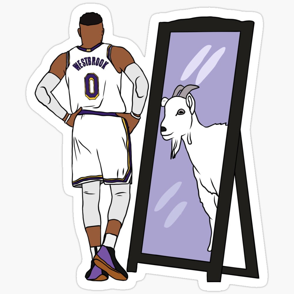 Kira Sticker - Russell Westbrook Mirror Goat (Lakers) Sticker - Single ...