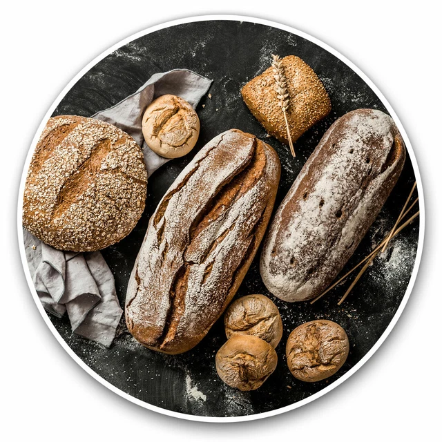Kira Sticker With Rustic Loaves Of Bread Baker Chef Cool Gift Decorative Laptop, Phone Stickers ...