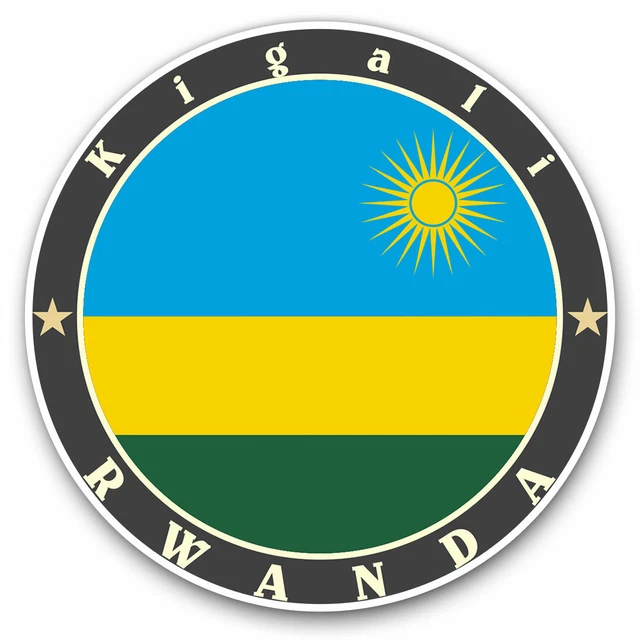 Kira Sticker With Rwanda Kigali Flag Africa Travel Cool Gift Decorative ...