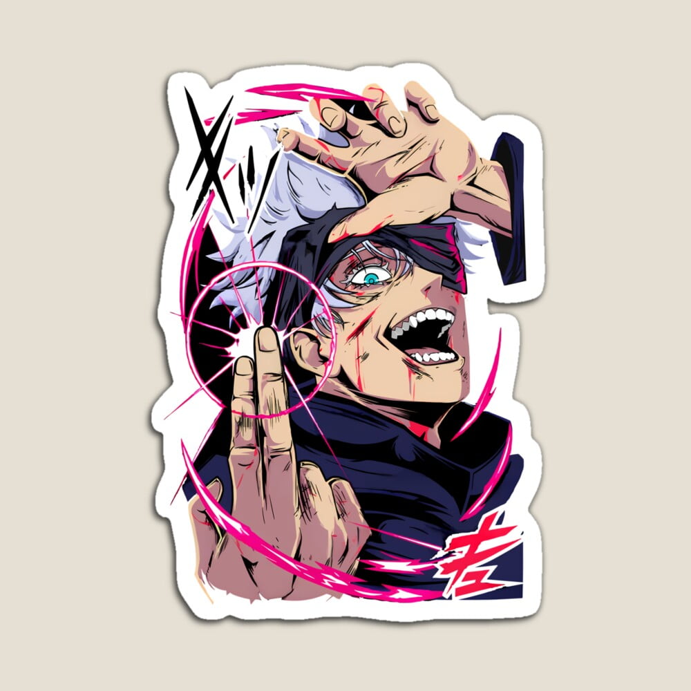 Kira Sticker With S@Toru G0Jo Infinity Technique Anime Fan Art From ...