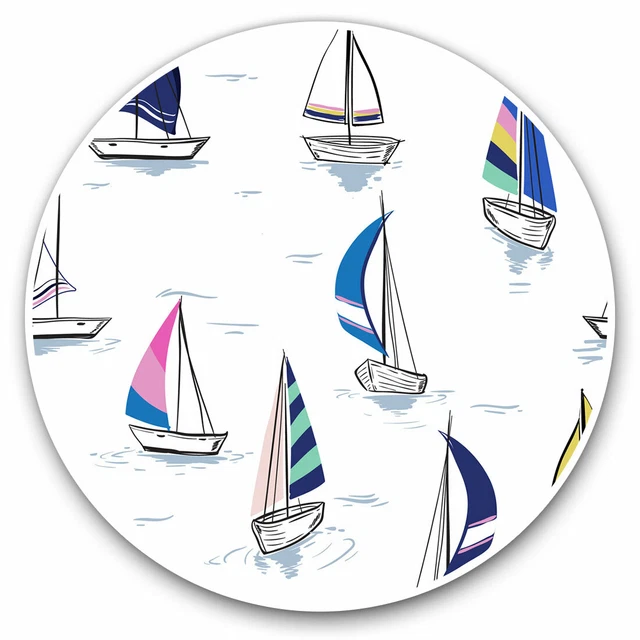 Kira Sticker With Sail Boats Ship Yacht Sailing Theme Cool Gift ...