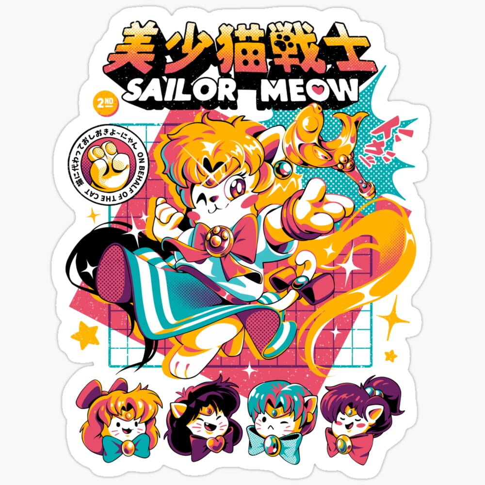 Kira Sticker - Sailor Meow Perfect Gift for everyone ) - Walmart.com