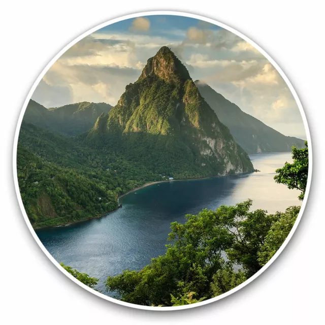 Kira Sticker With Saint St Lucia Caribbean Travel Cool Gift Decorative ...