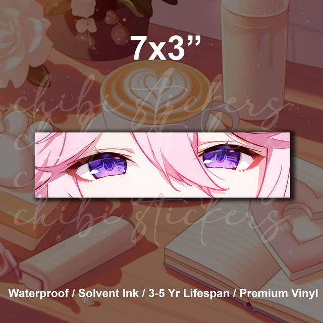 Kira Sticker With Sakura Miko Pink Hair Anime Eyes Vinyl Waterproof ...