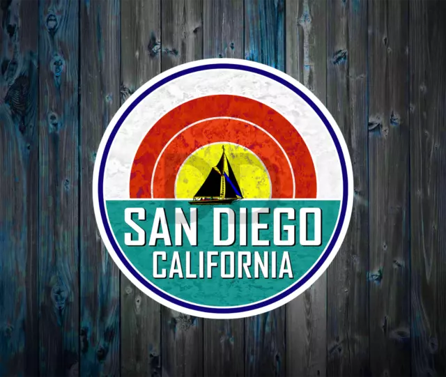 Kira Sticker With San Diego California Decal Ocean Sailboat Beach ...