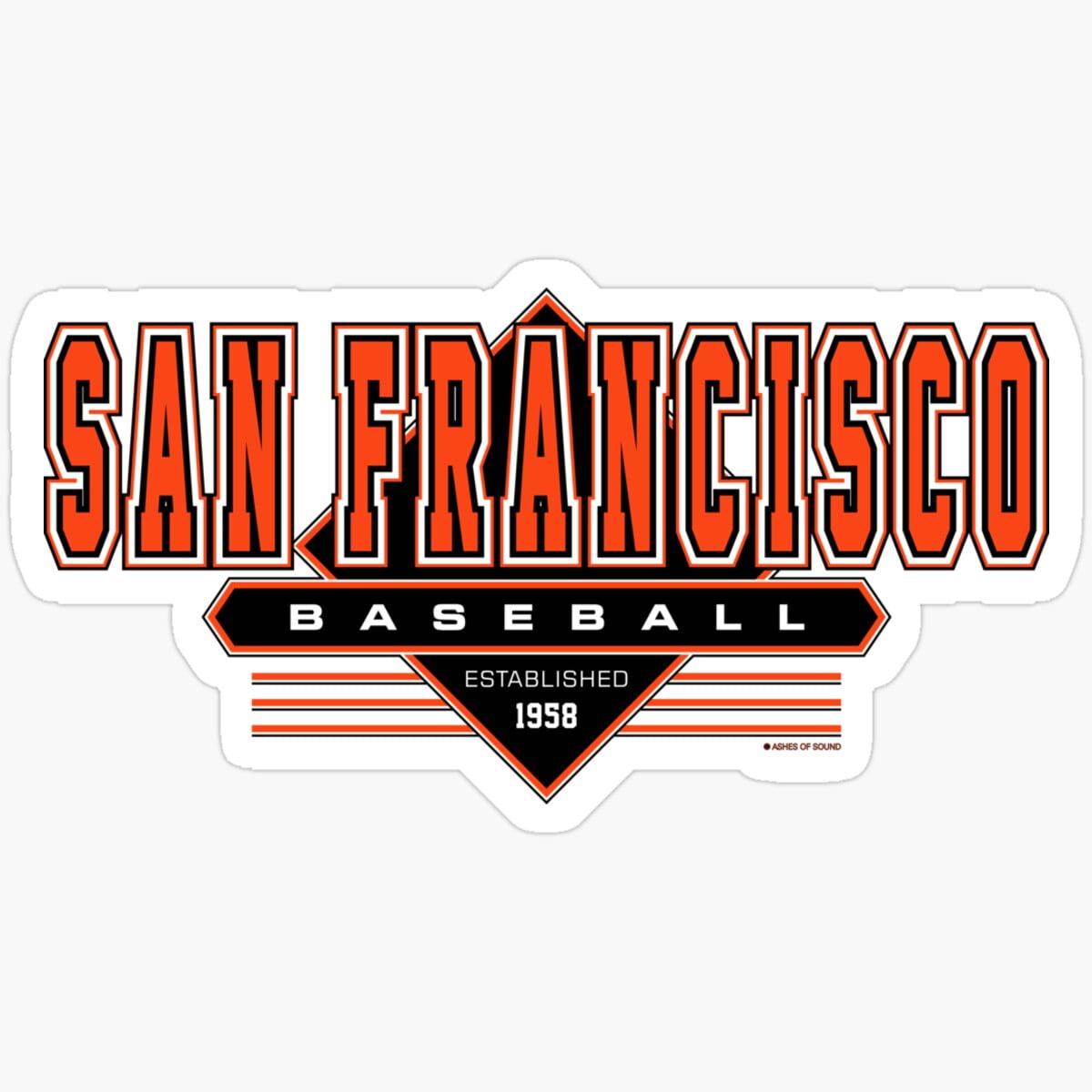 Kira Sticker - San Franciscof Baseball Retro, Vintage Giants 90S ...