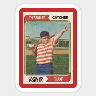 Kira Sticker With The Sandlot Ham Porter Baseball Card Decorative ...