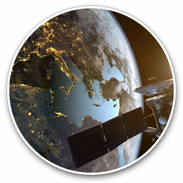 Kira Sticker With Satellite Earth Space Nasa Cool Gift Decorative ...