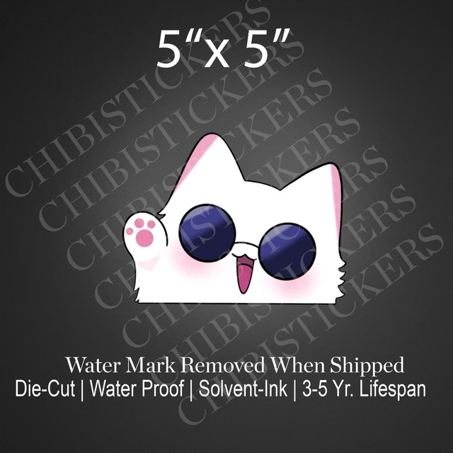 Kira Sticker With Satoru Gojo Cat Jujutsu Kaisen Happy Bumper Anime ...